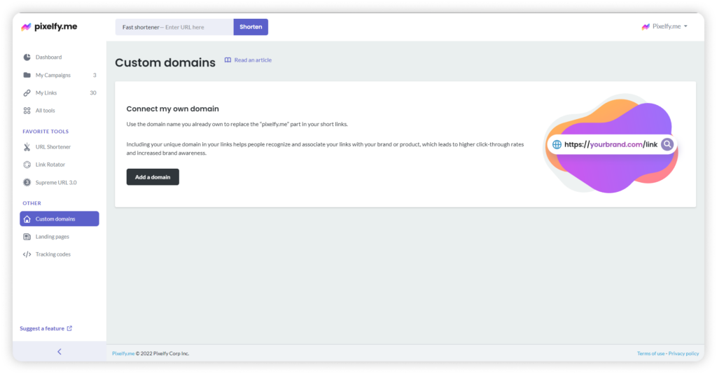 Custom Domains - Features